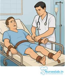 Applying Restraint in Patient - Nurseslab
