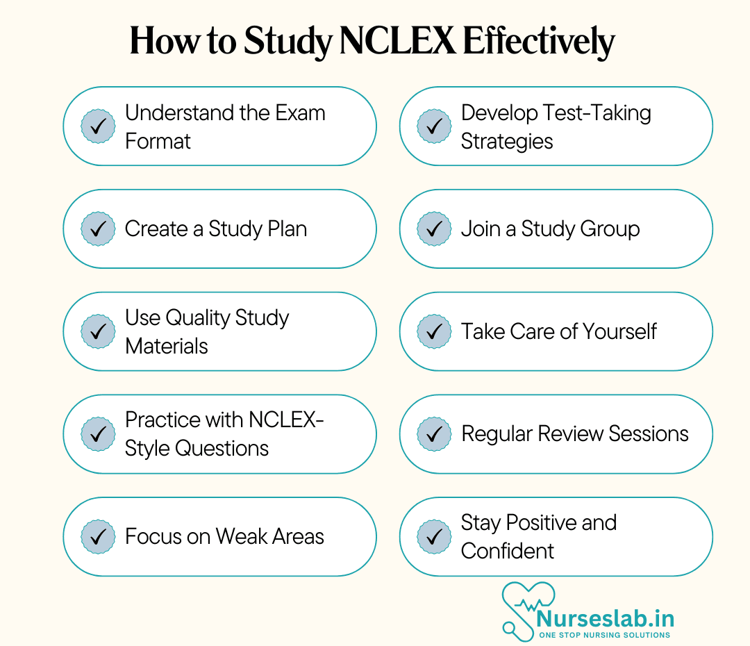 10 Tips to Study Effectively for the NCLEX Exams - Nurseslab