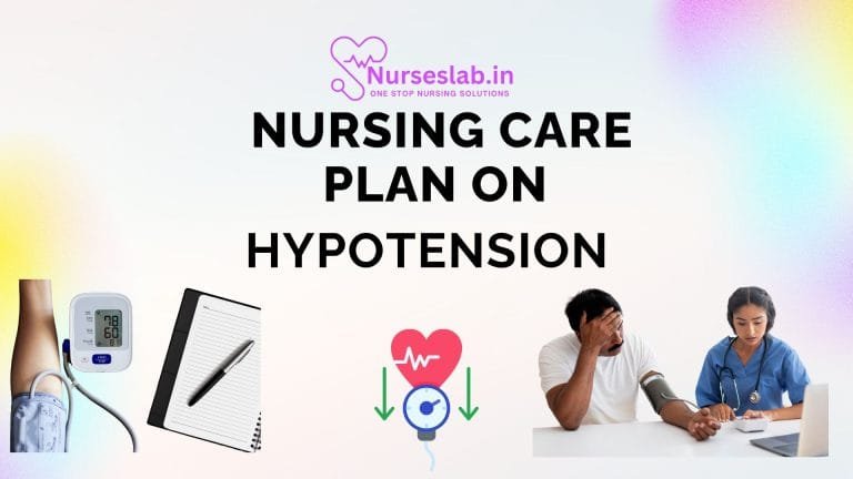 Nursing Care Plan on Hypotension - Nurseslab