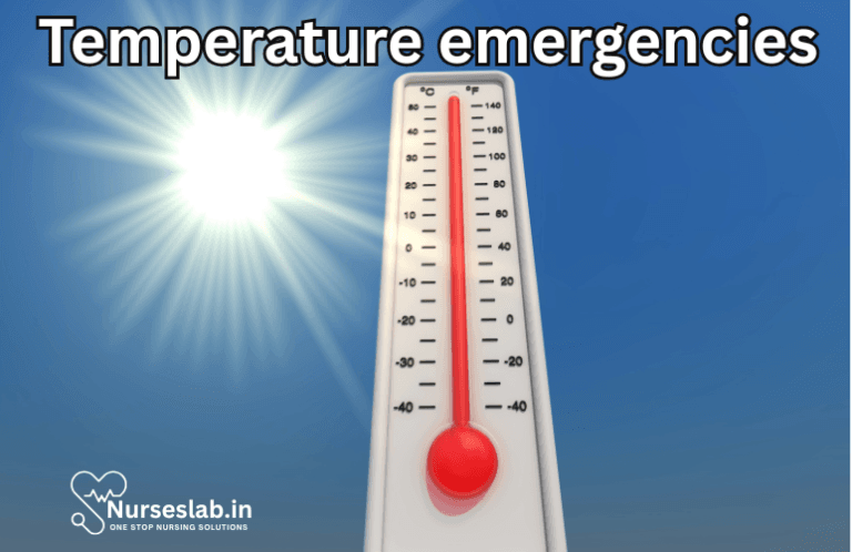 First aid for temperature related emergencies - Nurseslab